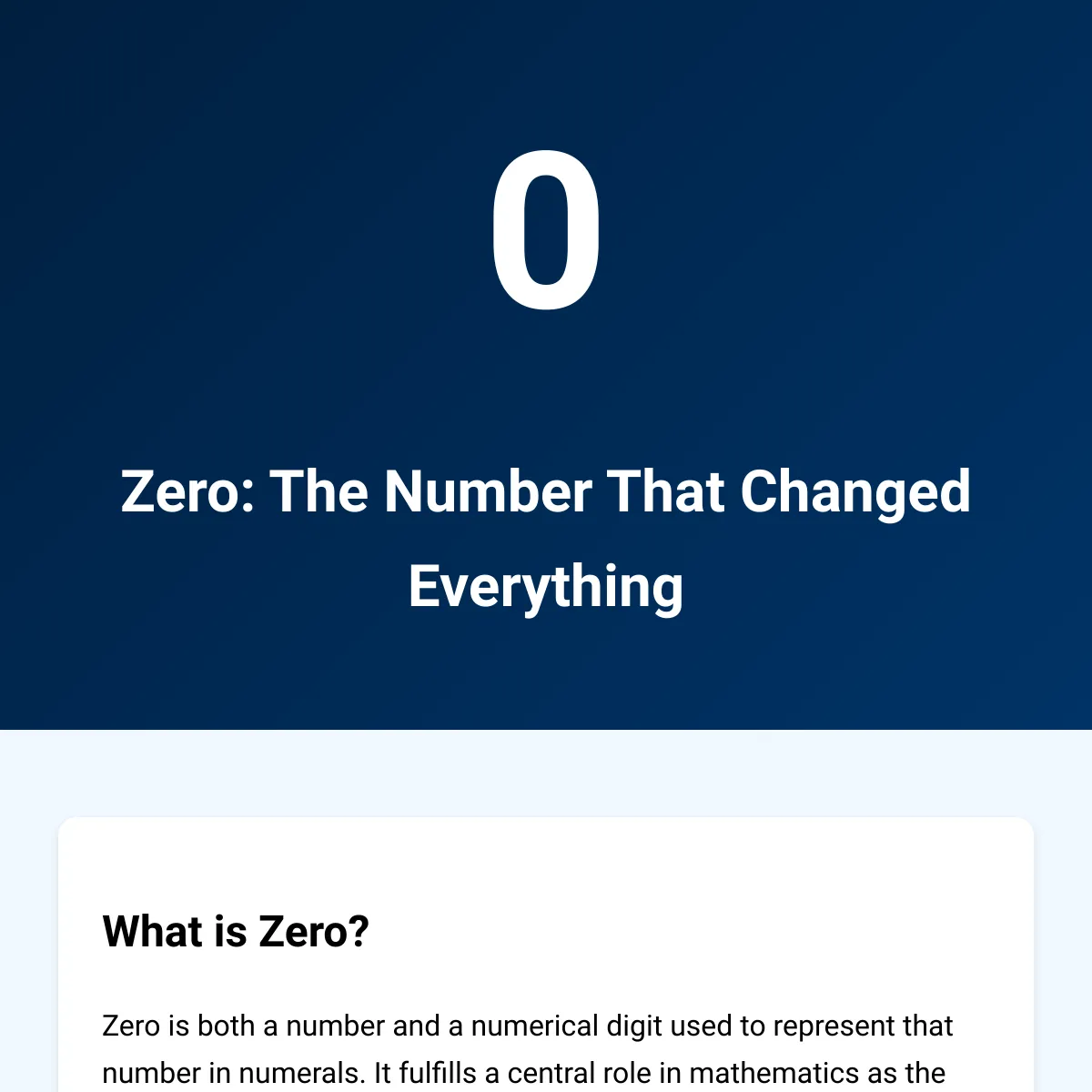 NumbersWiki - Zero