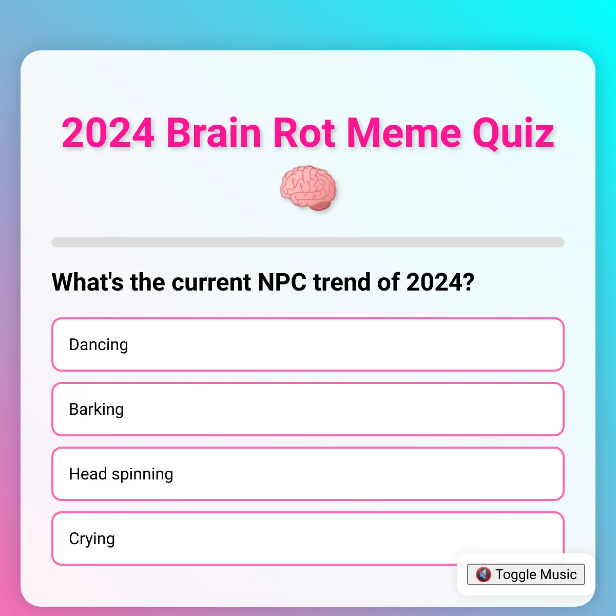 Brainrot IQ Test