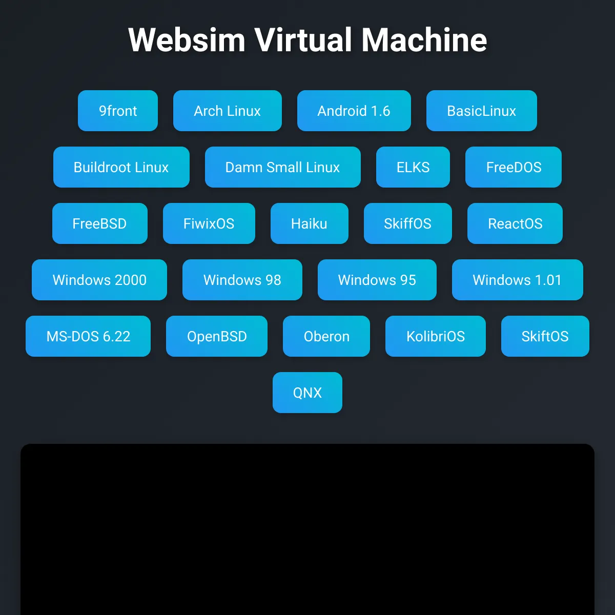 Websim Virtual Machine - Enhanced