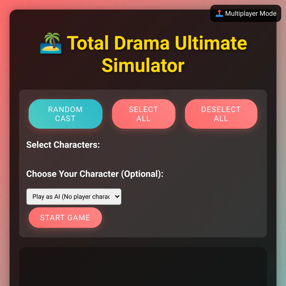 Total Drama Simulator