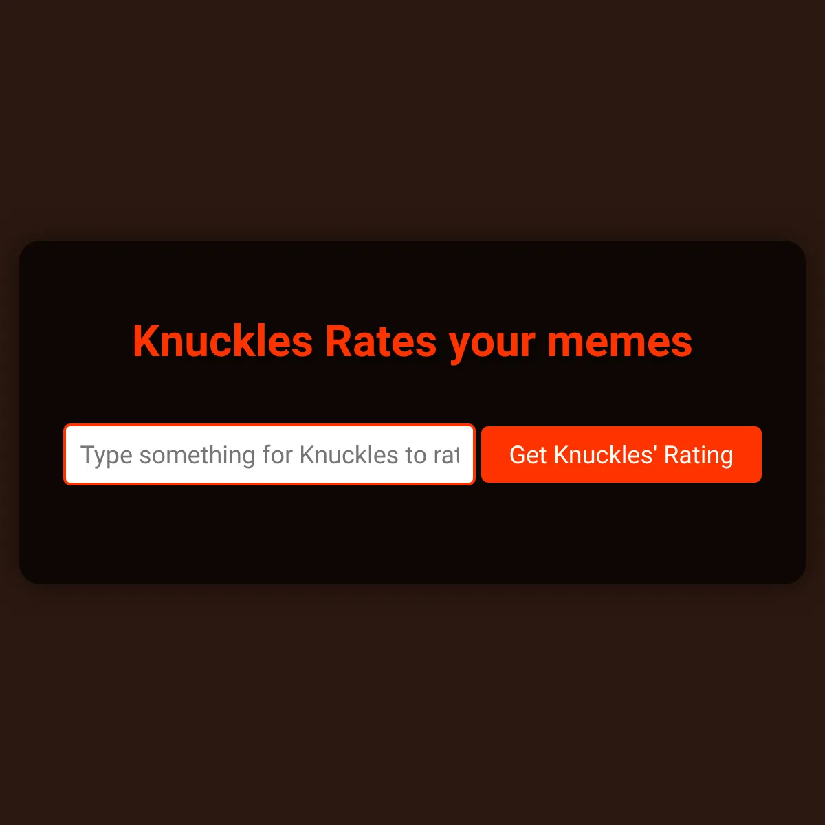 Knuckles Meme