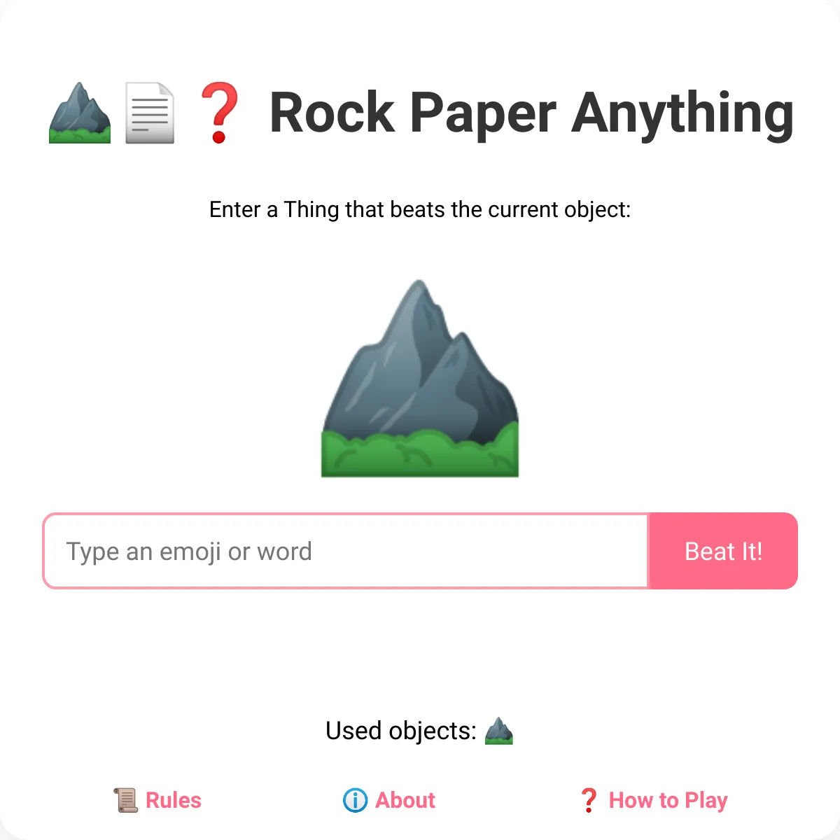 Rock Paper Anything