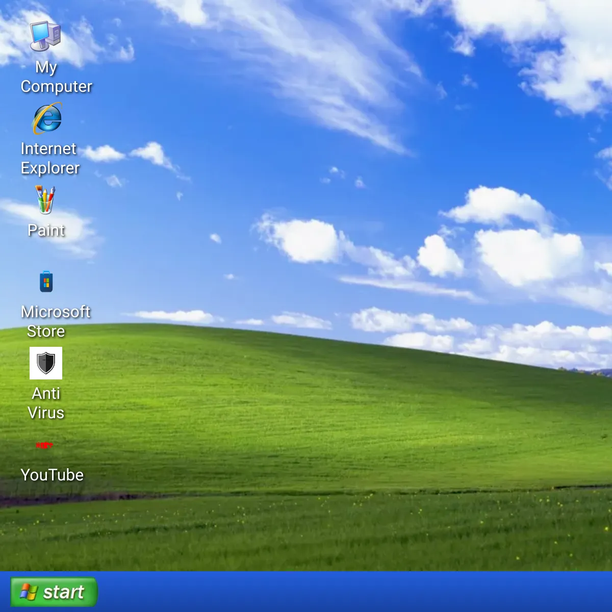 Windows XP Desktop Simulation