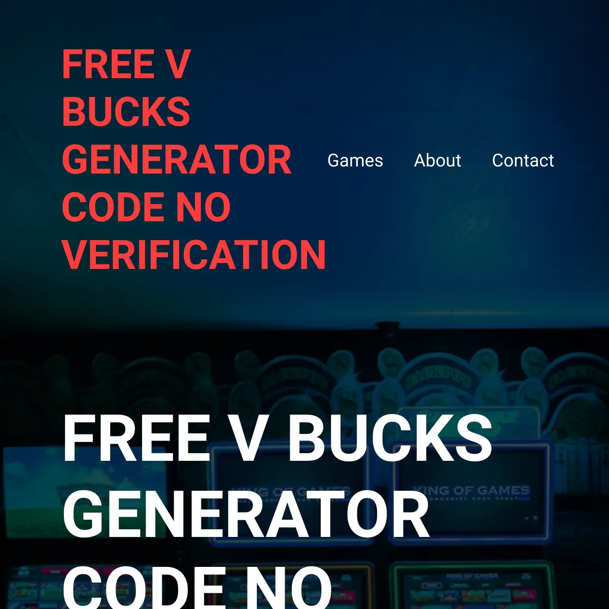FREE V BUCKS GENERATOR CODE NO VERIFICATION
