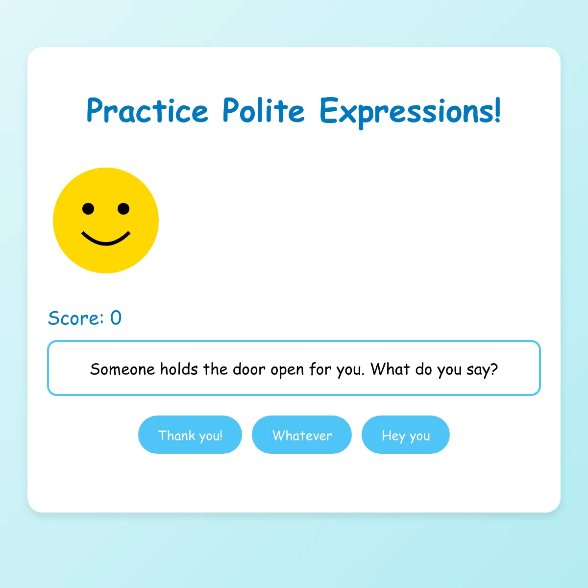 Polite Expressions Practice