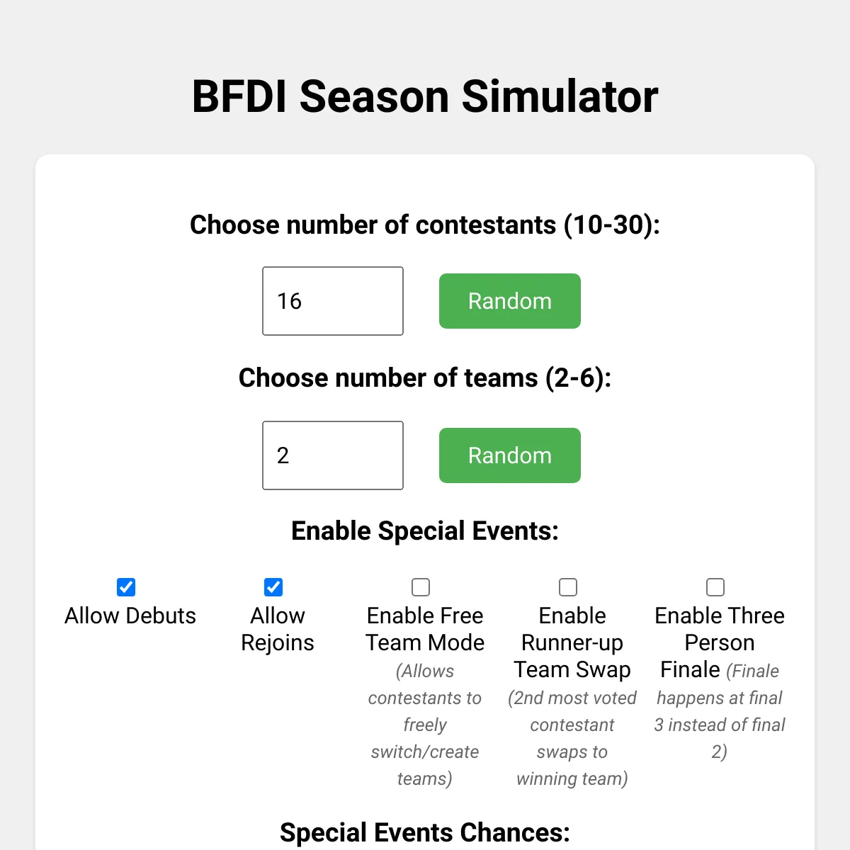 BFDI Season Simulator