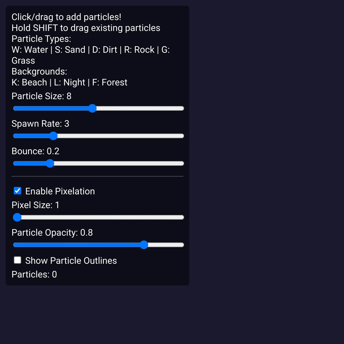 Interactive Sand Simulation