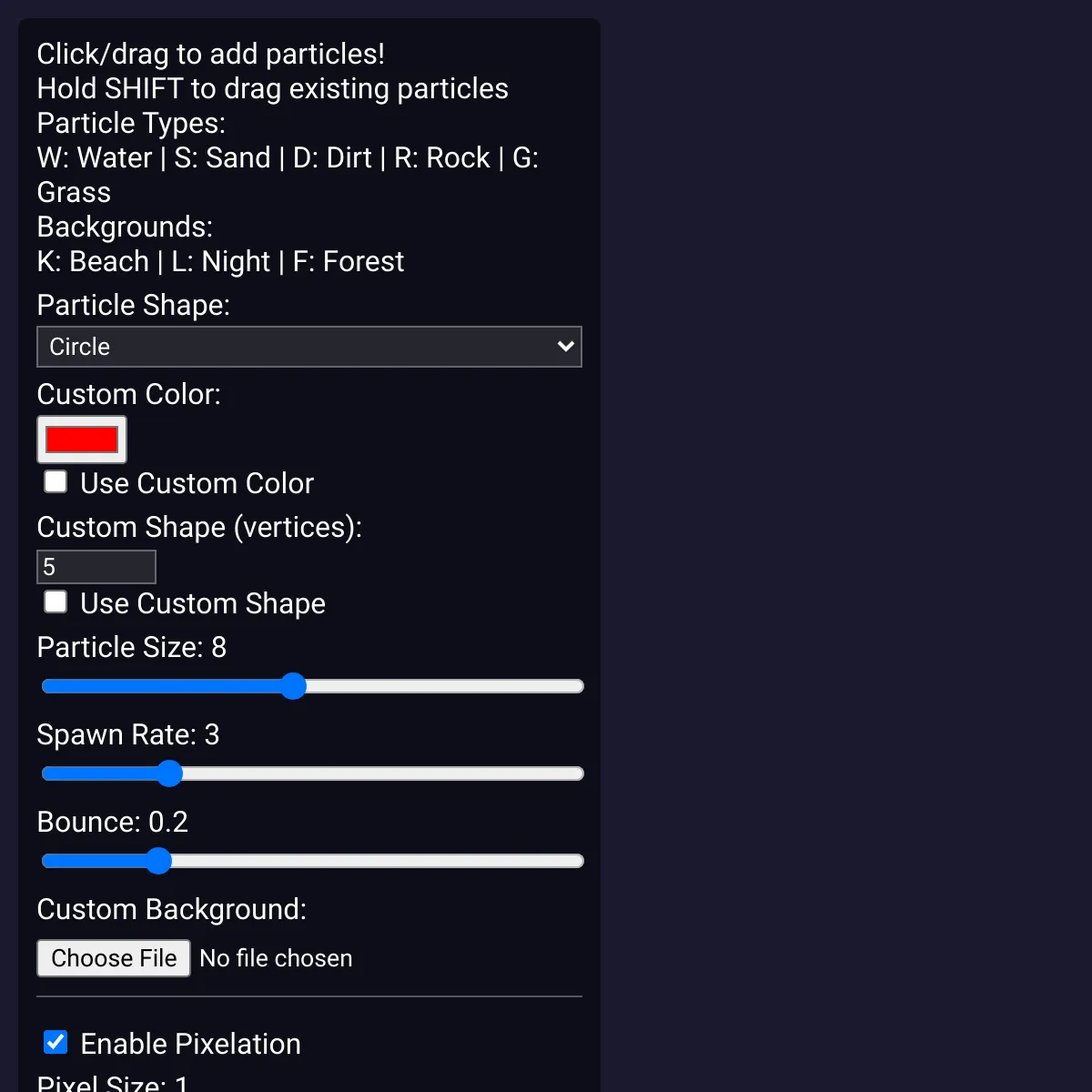 Interactive Sand Simulation