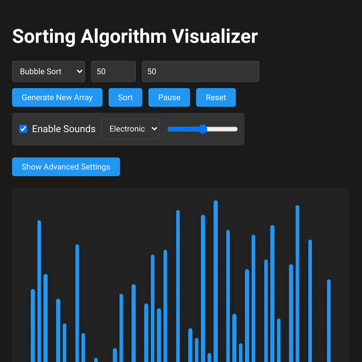 Interactive Sorting Visualizer