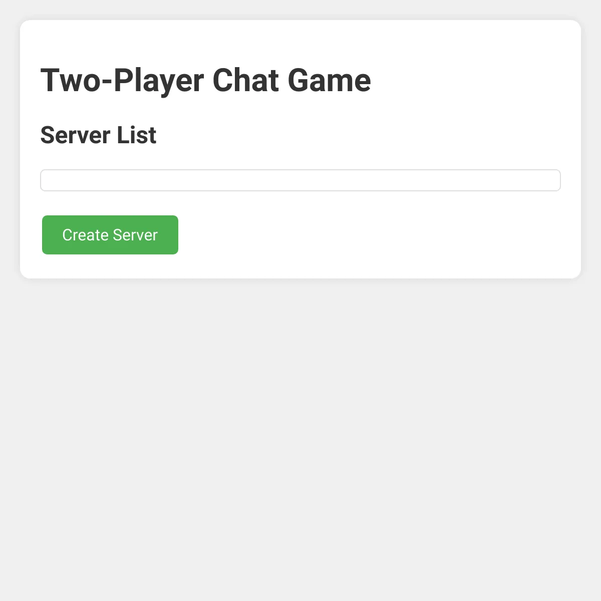 Multiplayer Chat Rooms