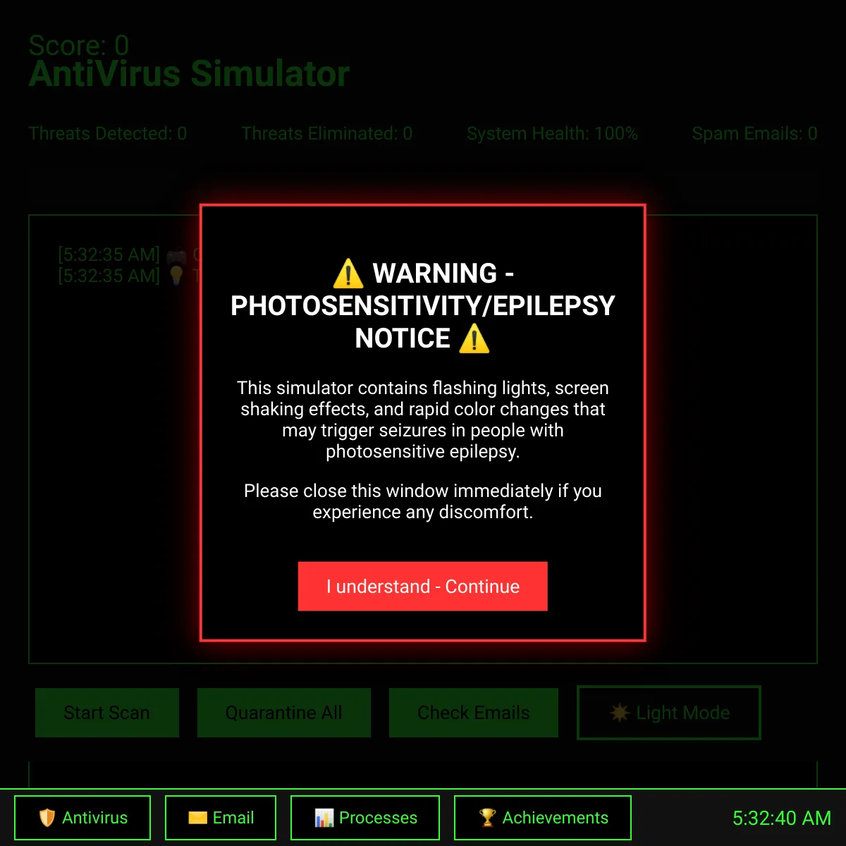 Antivirus Simulator
