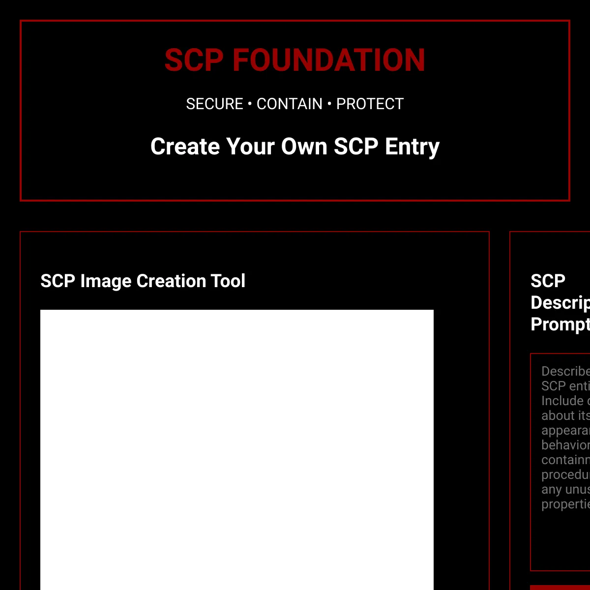 Ai SCP Creator