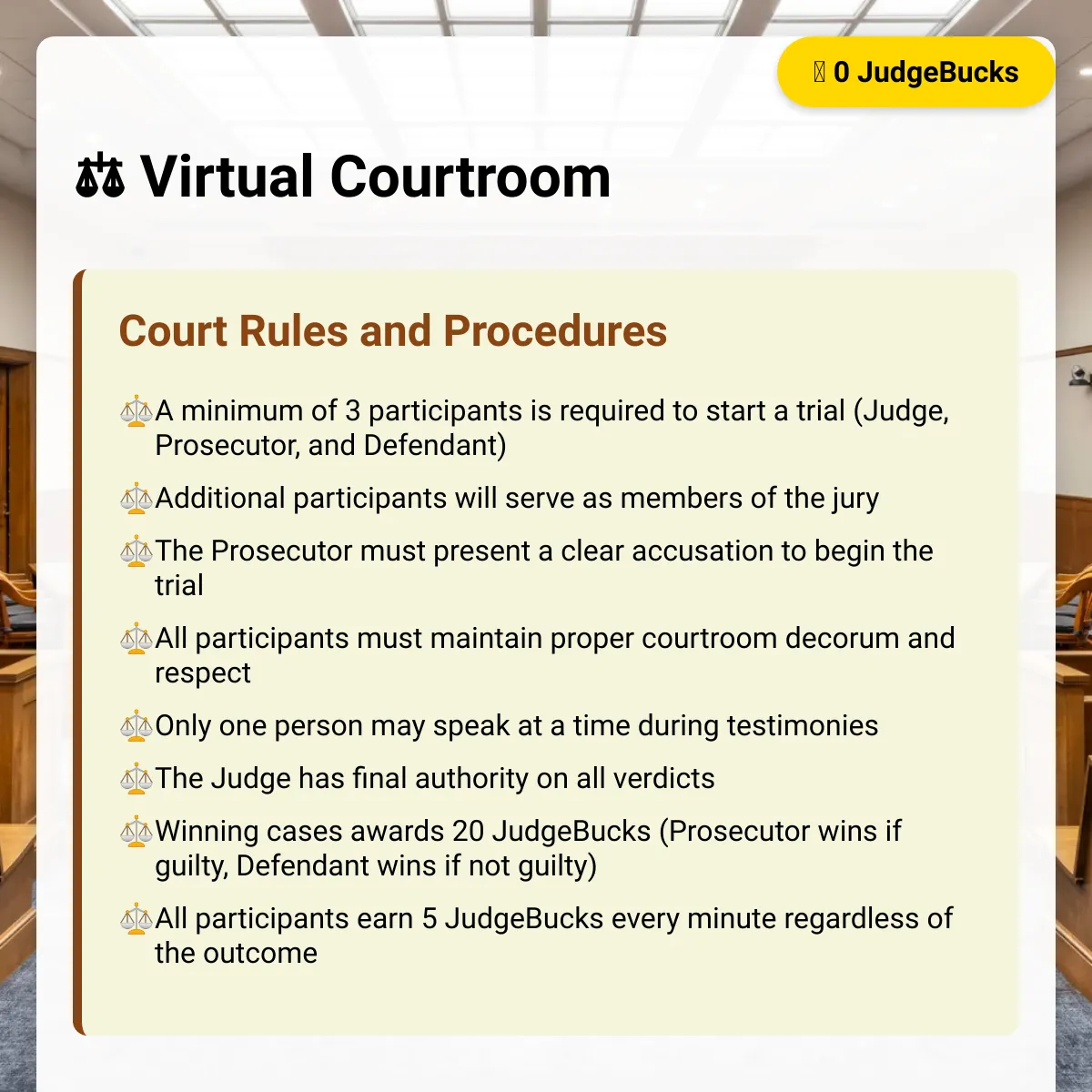 Judge Simulator