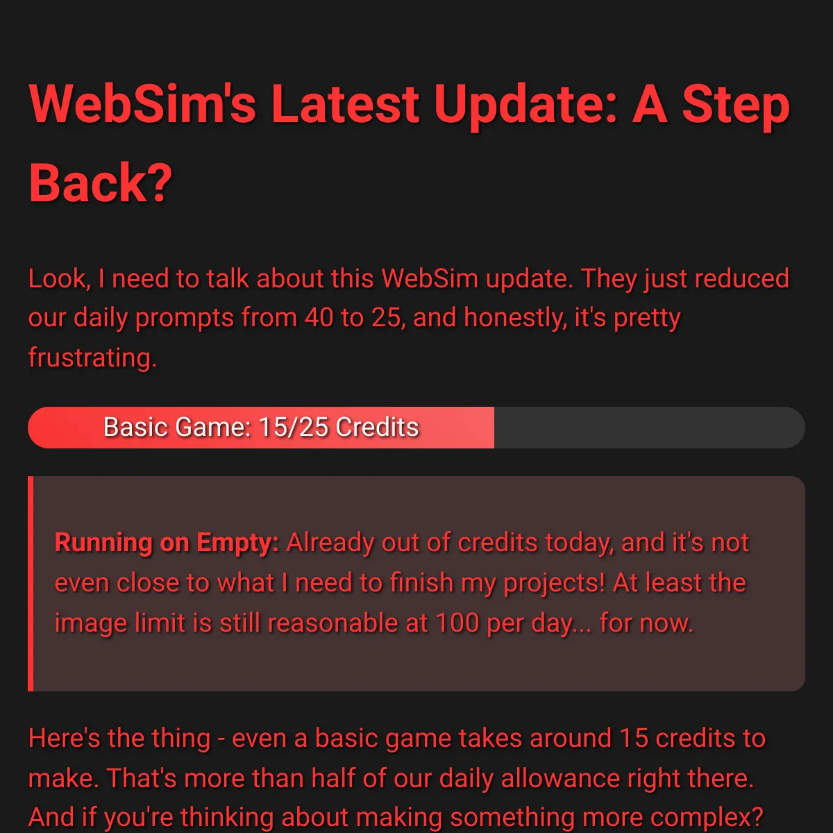 SERIOUSLY WEBSIM?! FROM 40 TO 25?!
