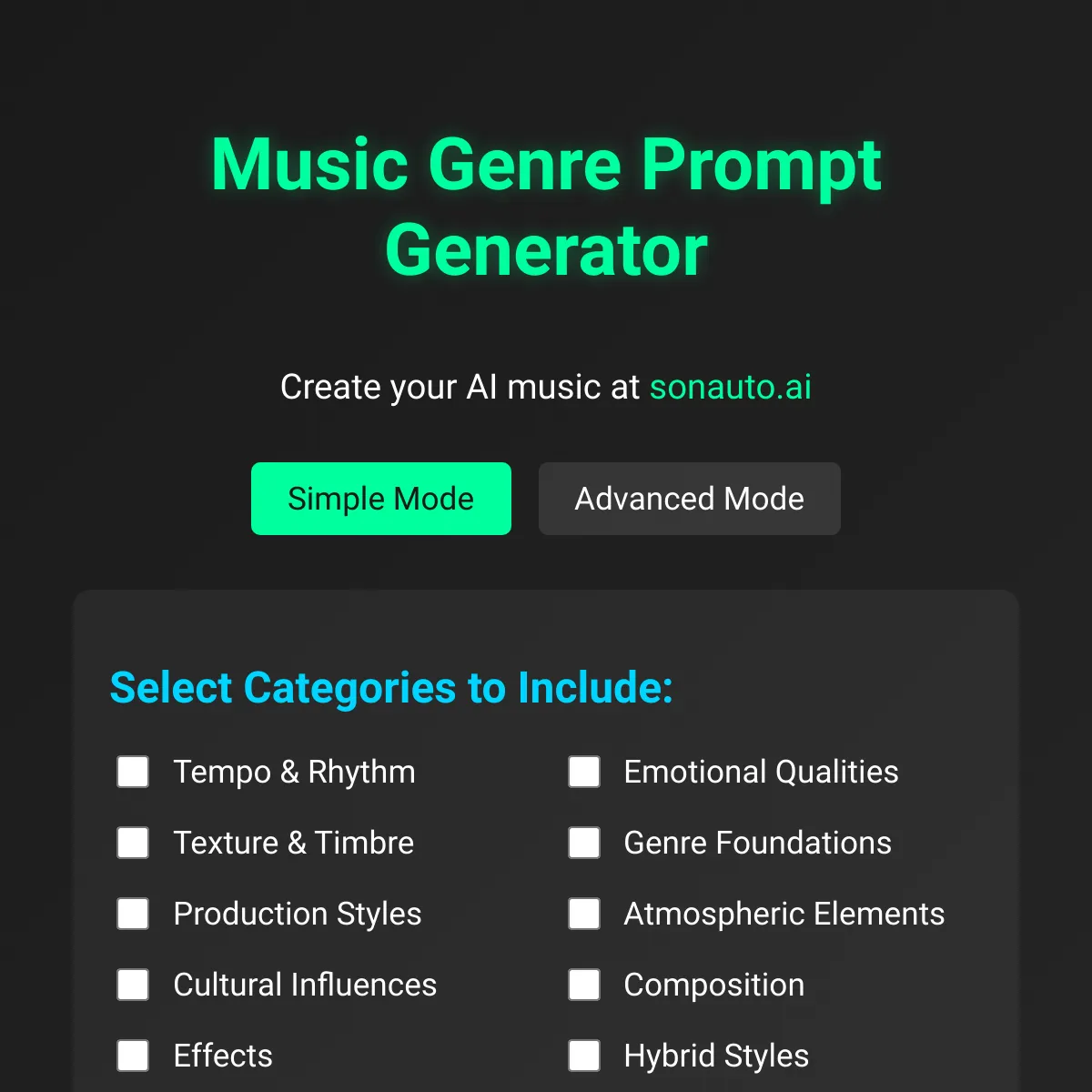 Music Genre Prompt Generator