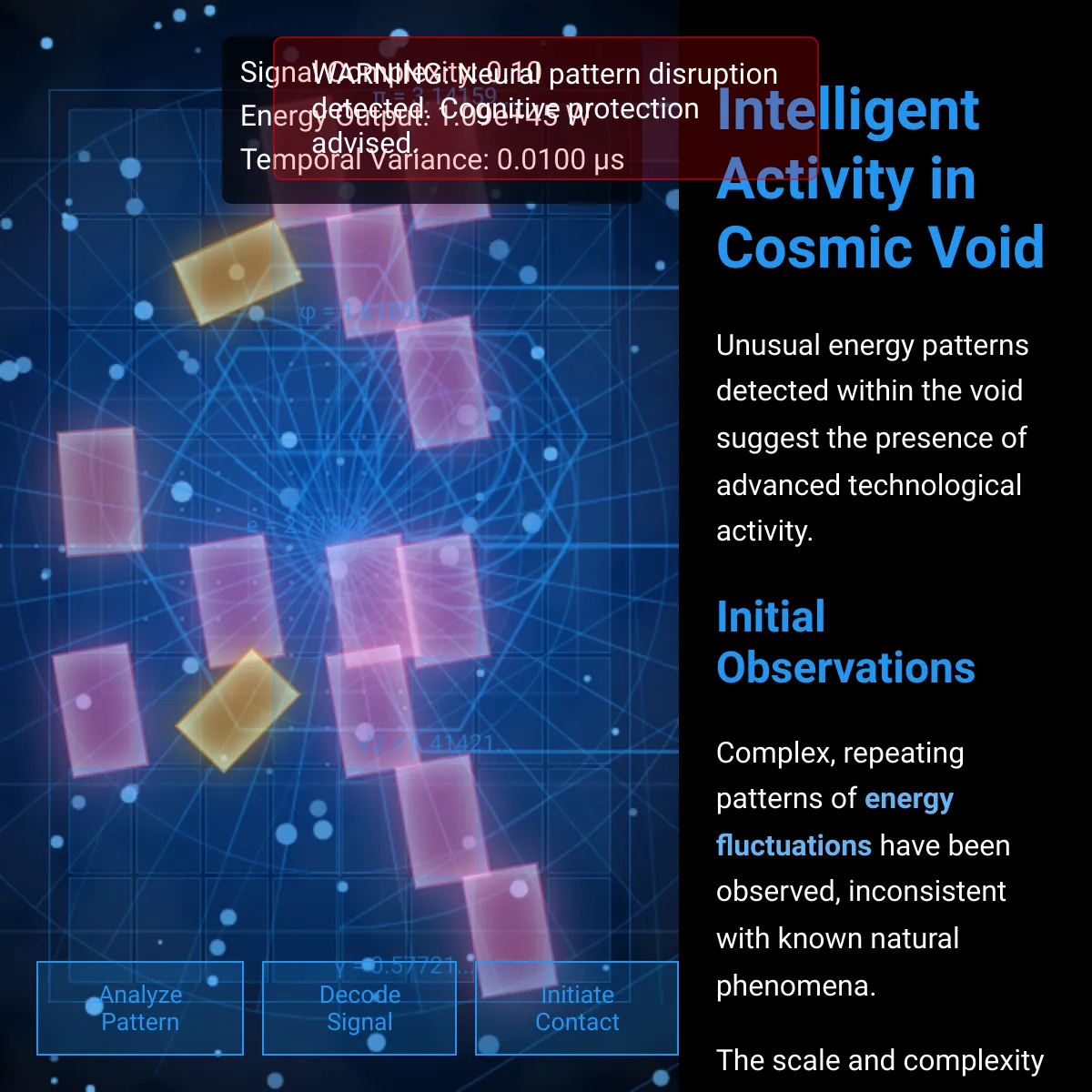 ExoLife 2.0 - Intelligent Activity in Cosmic Void