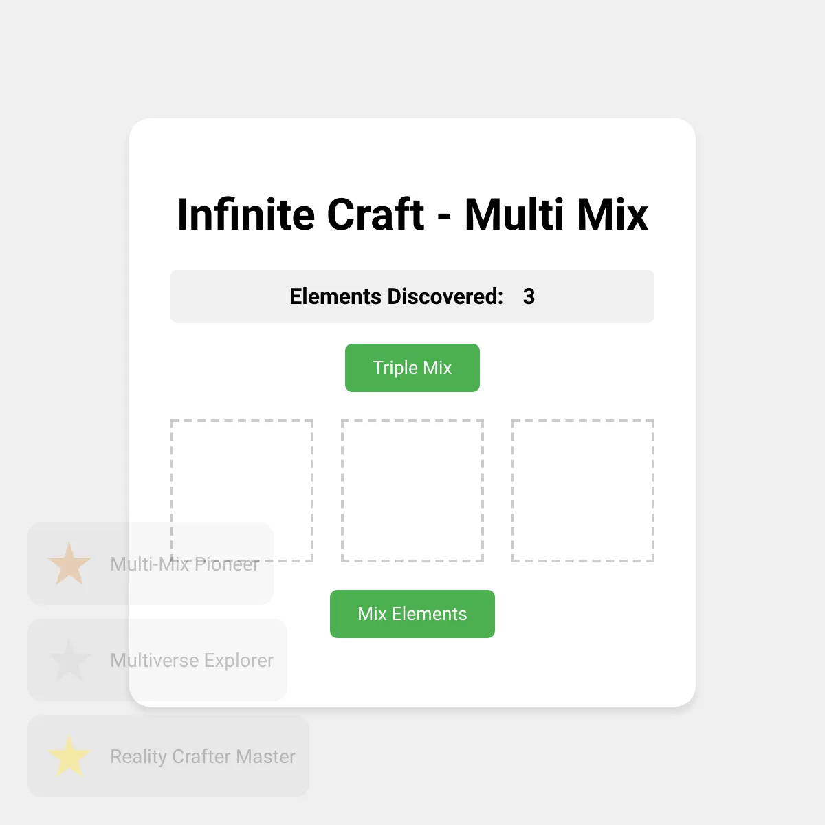 Infinite Craft - Multi Mix