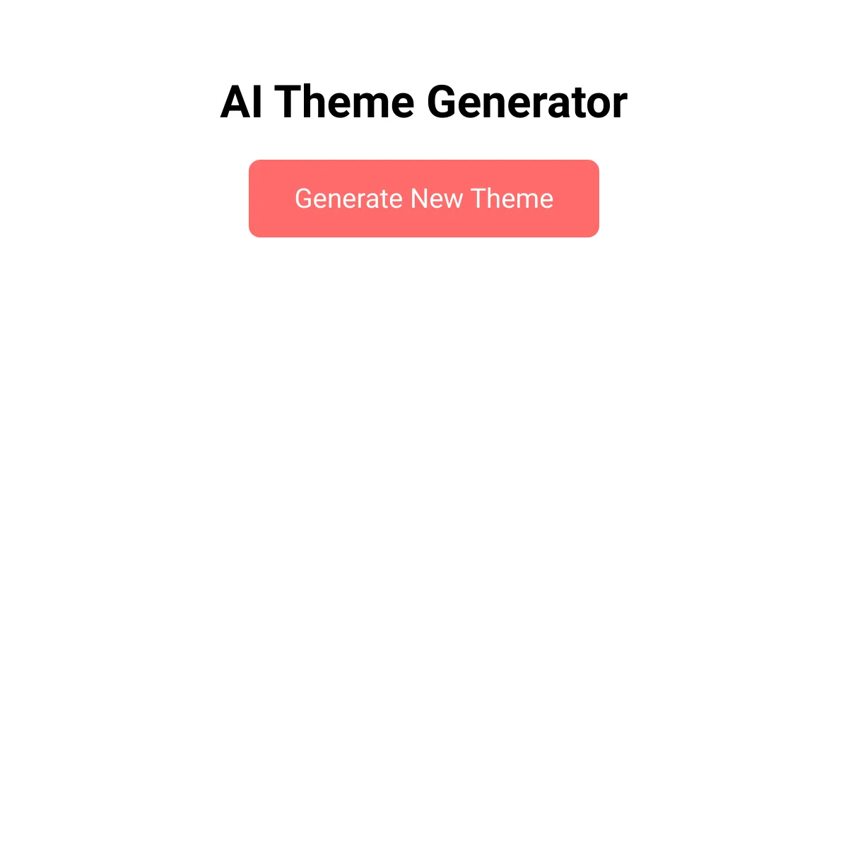 AI Theme Generator