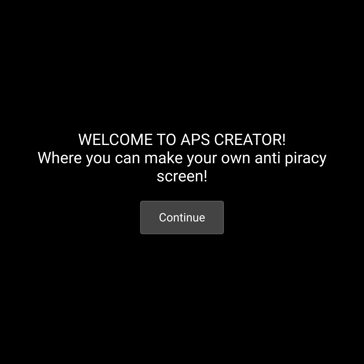 ANTI PIRACY SCREEN CREATOR