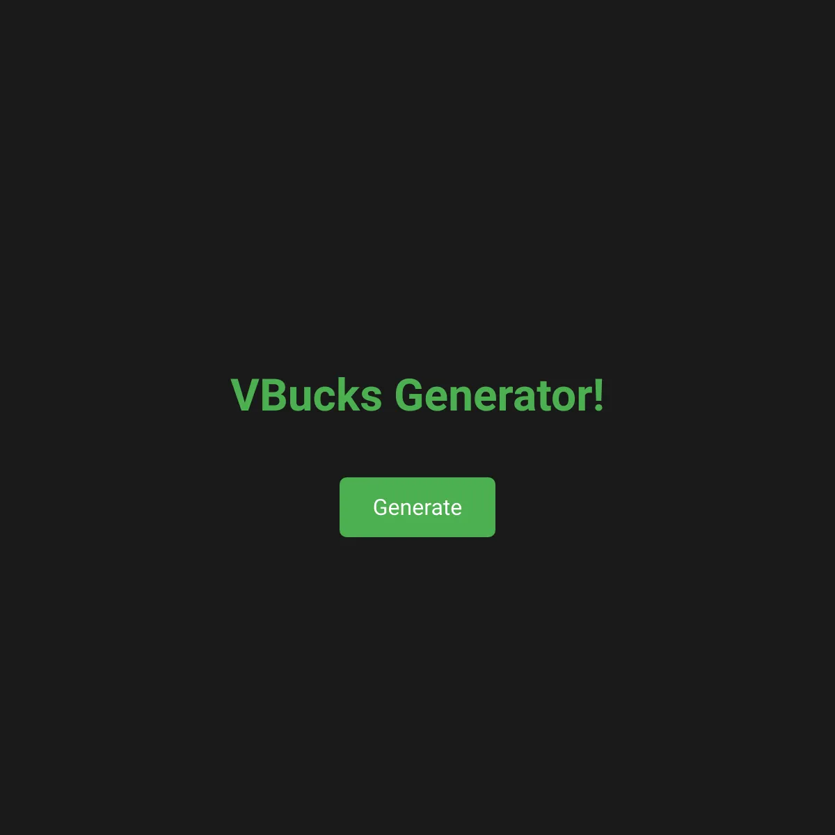 VBucks Generator!