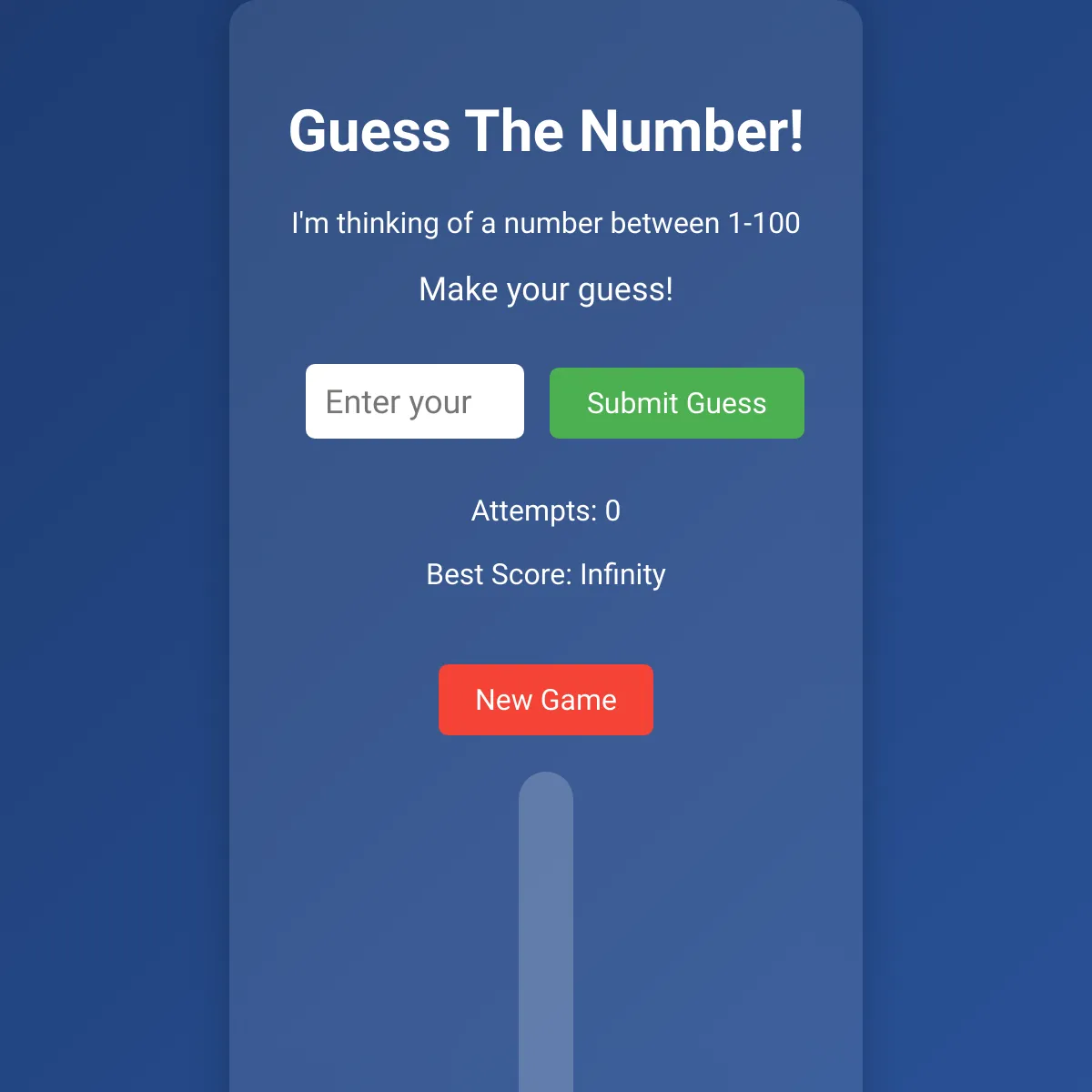 Number Guessing Game