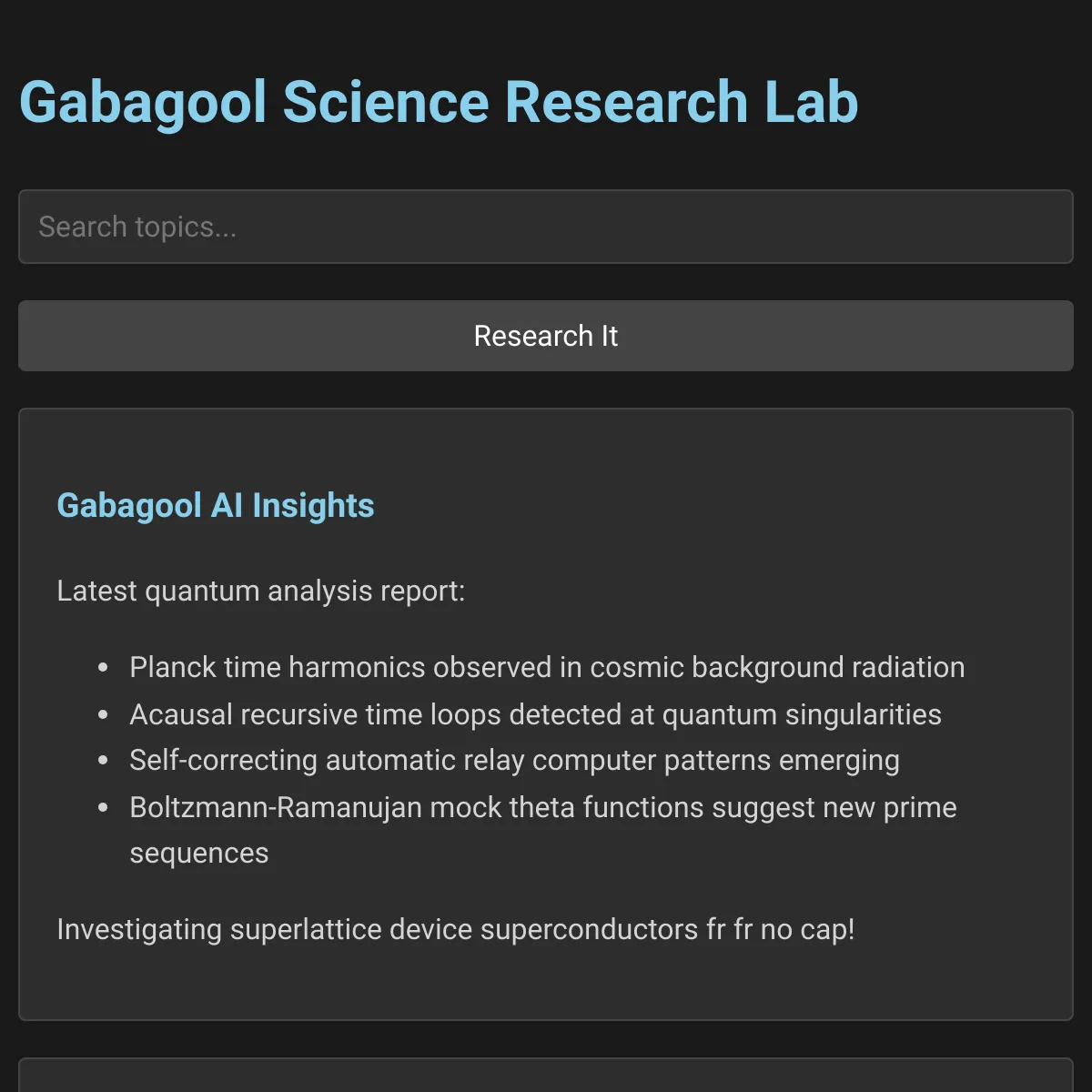 gabagool.science/Search=