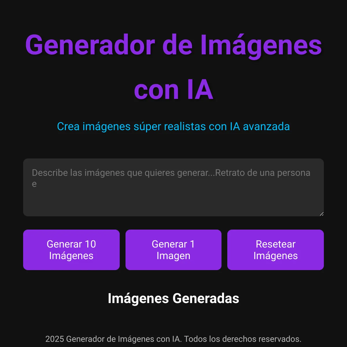 Generador de Imágenes con IA