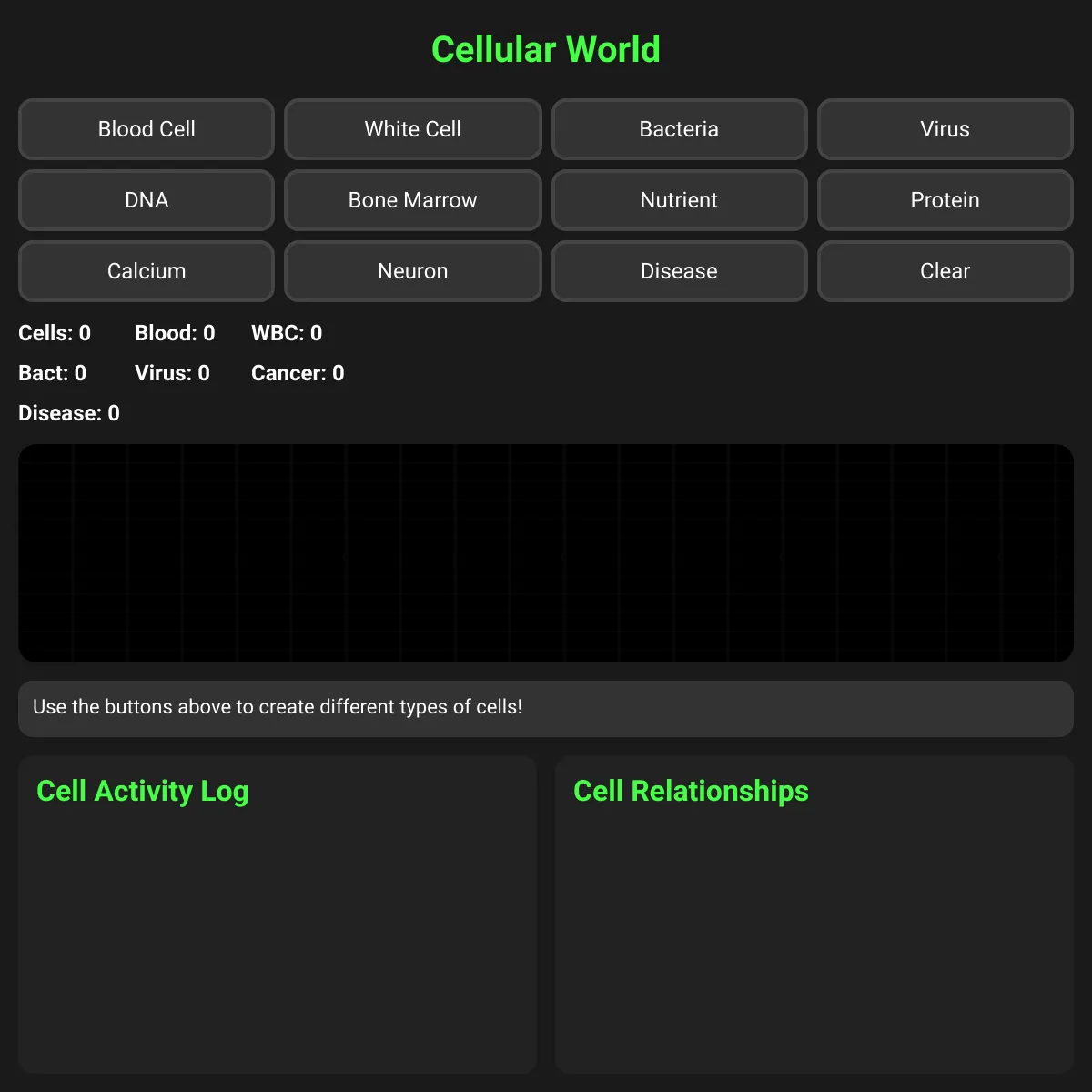 Cellular World Simulator