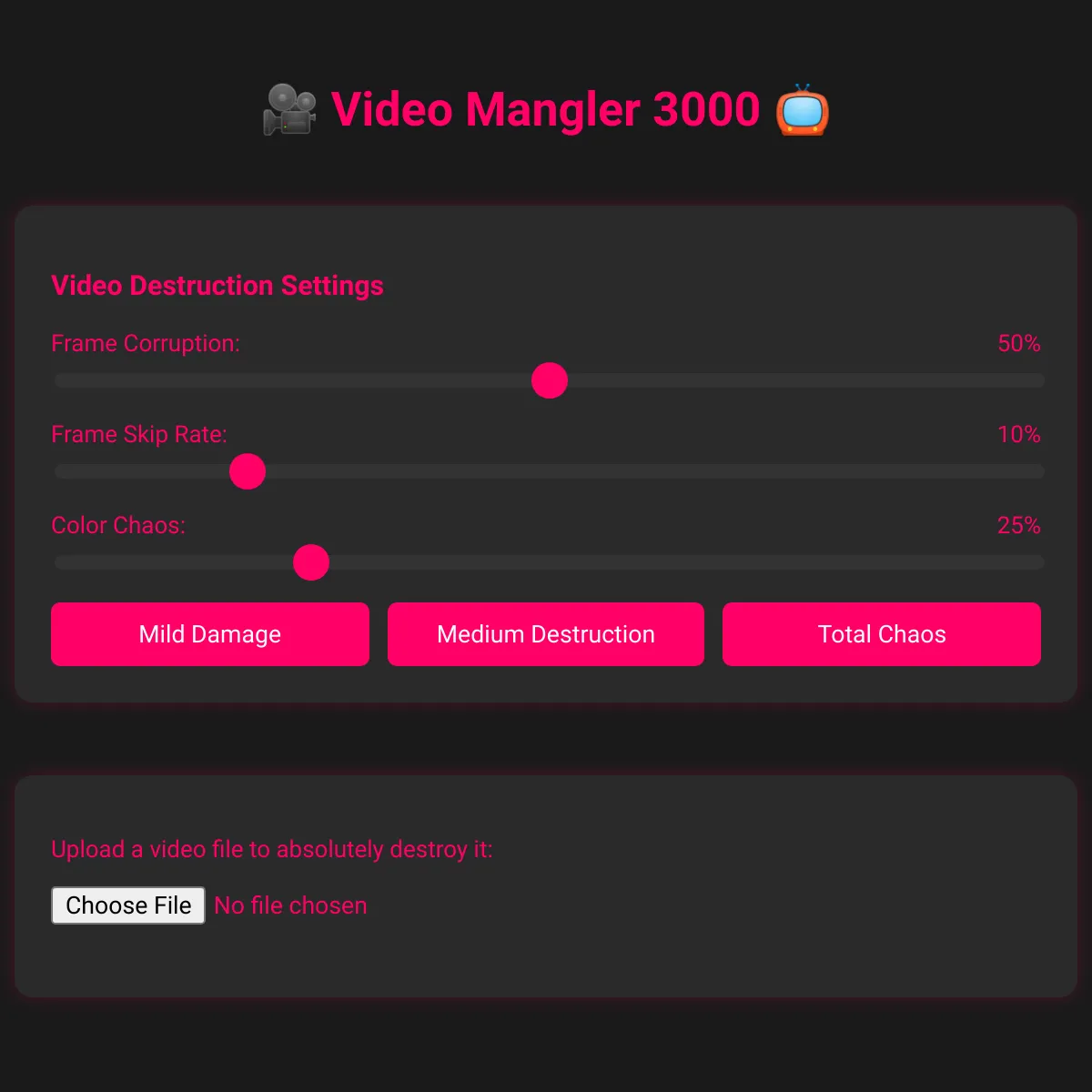 Video Mangler 3000