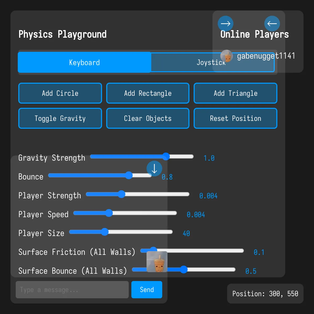 Interactive Physics Playground
