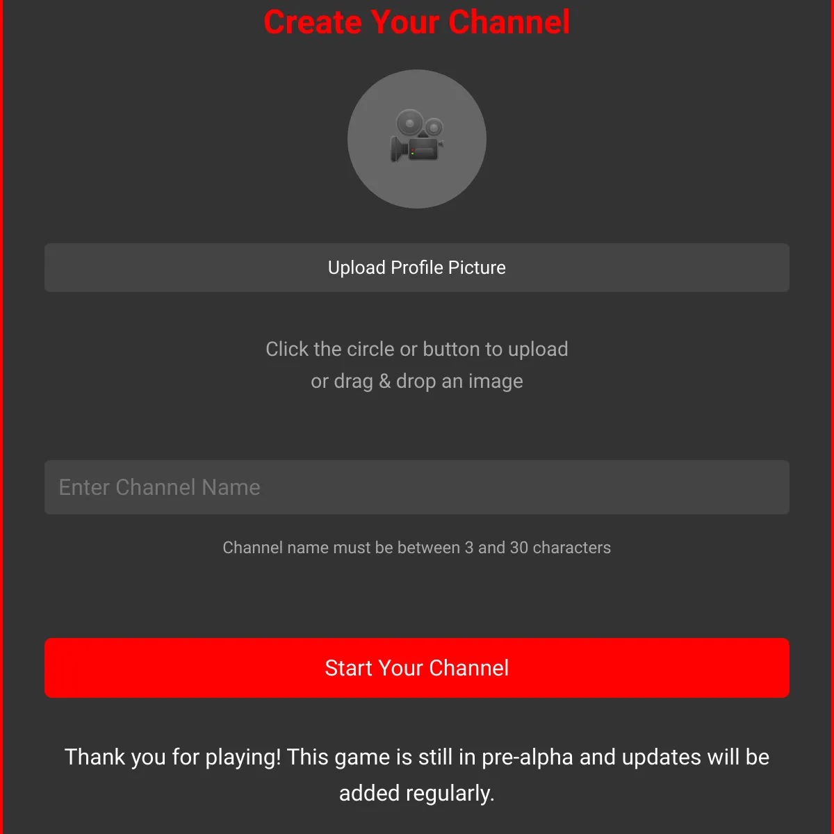 YouTube Channel Simulator