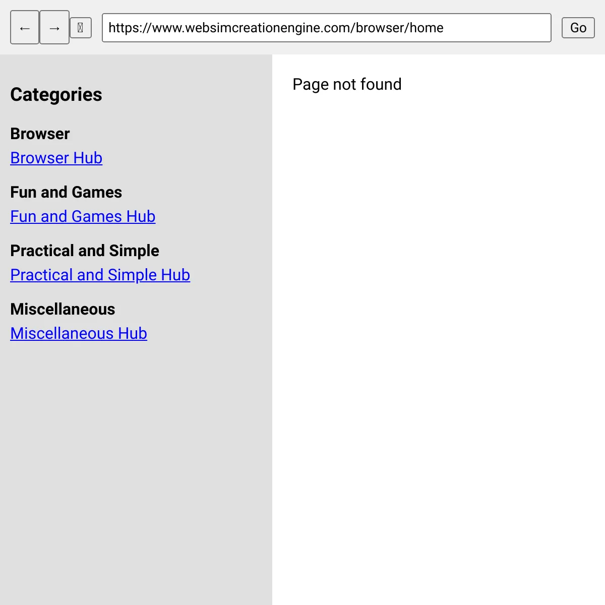 WebSim Enhanced Browser
