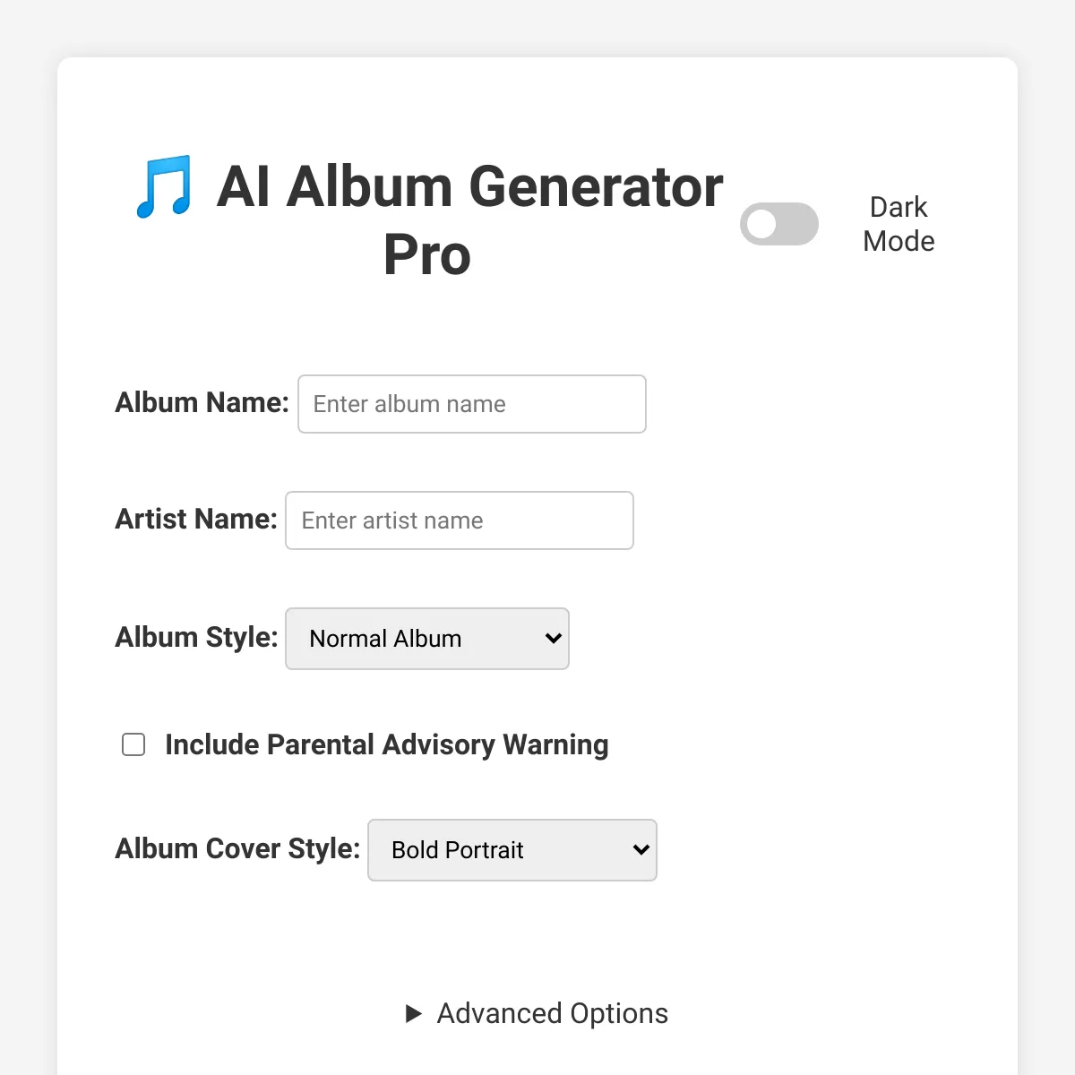 Ai Album Generator