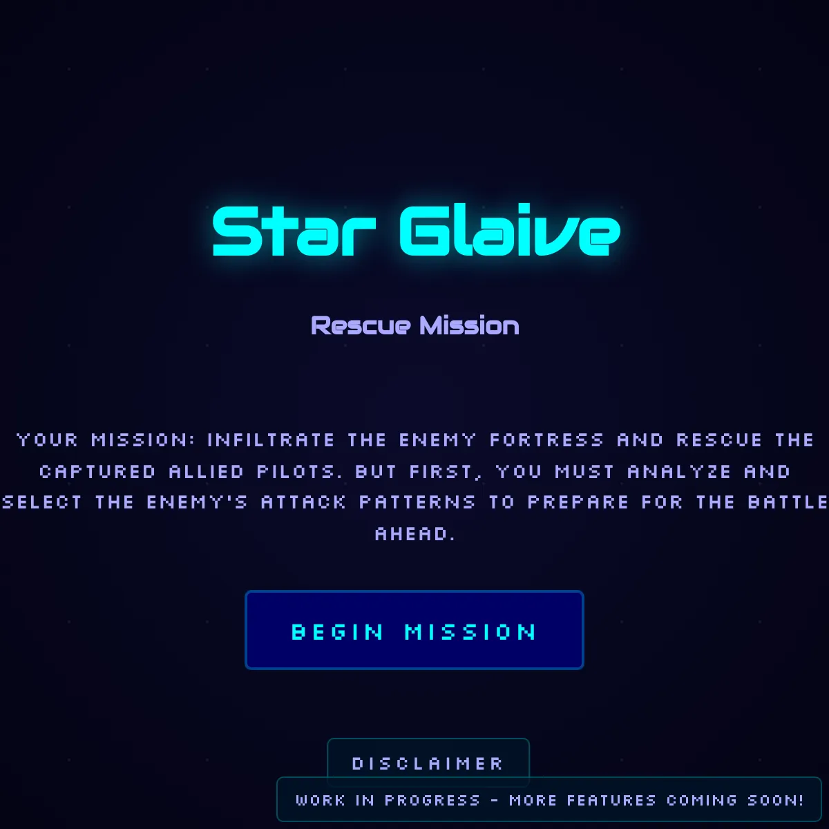 Star Glaive: Rescue Mission