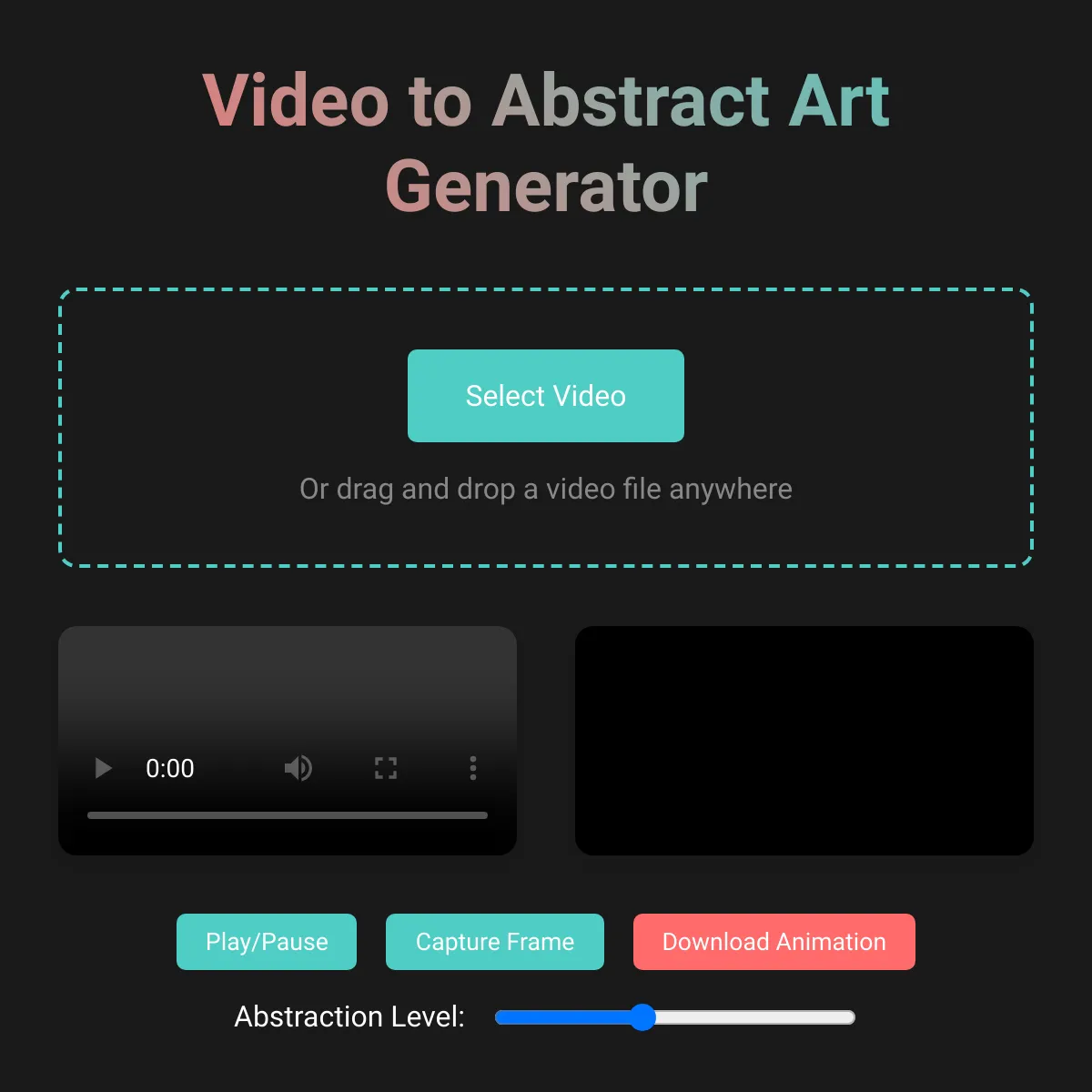 Video to Abstract Art Generator