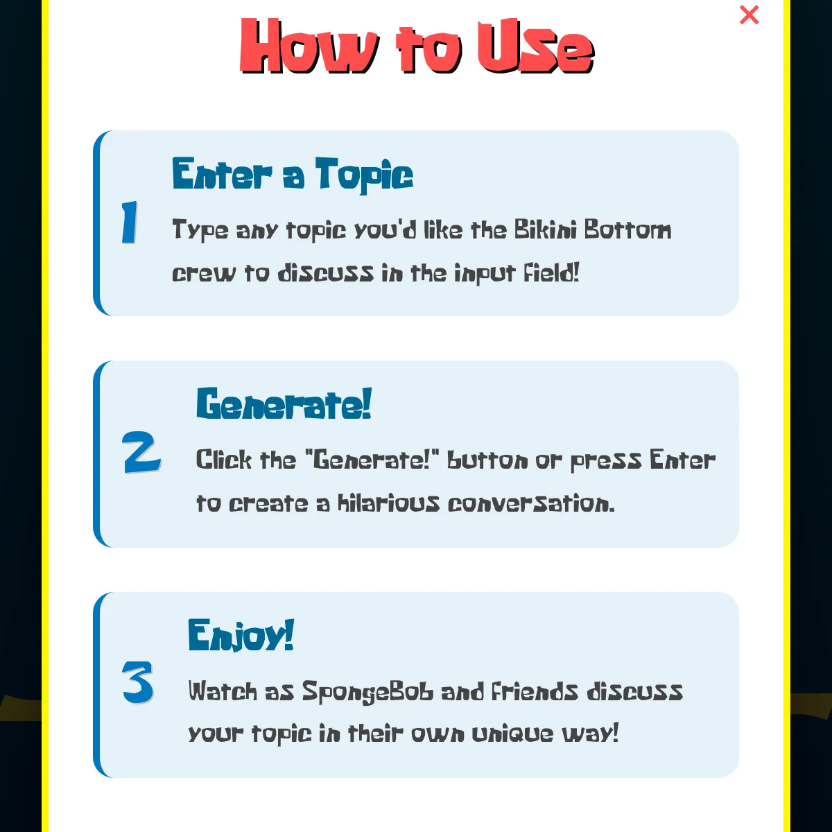 AI SpongeBob Conversation Generator RESOAKED!
