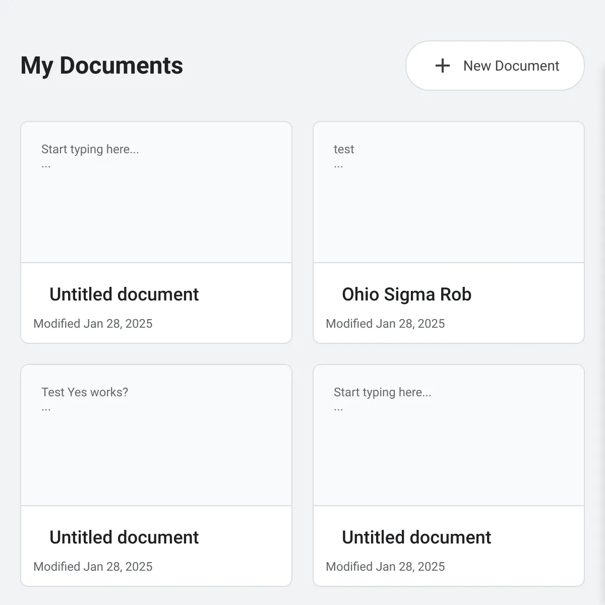 Google Docs Clone