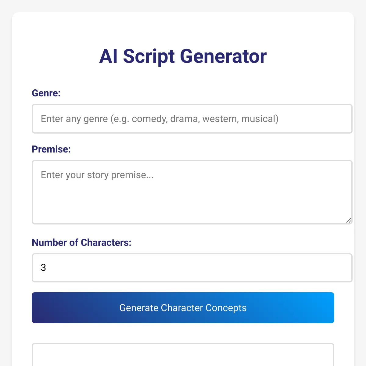 AI Script Generator