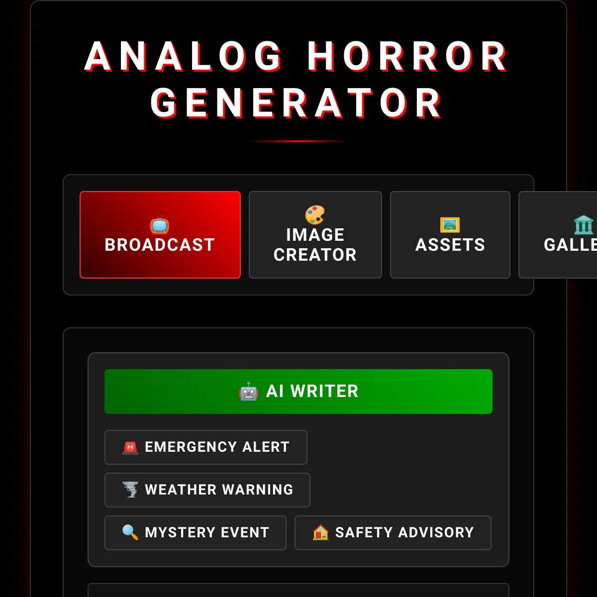 Analog Horror Generator