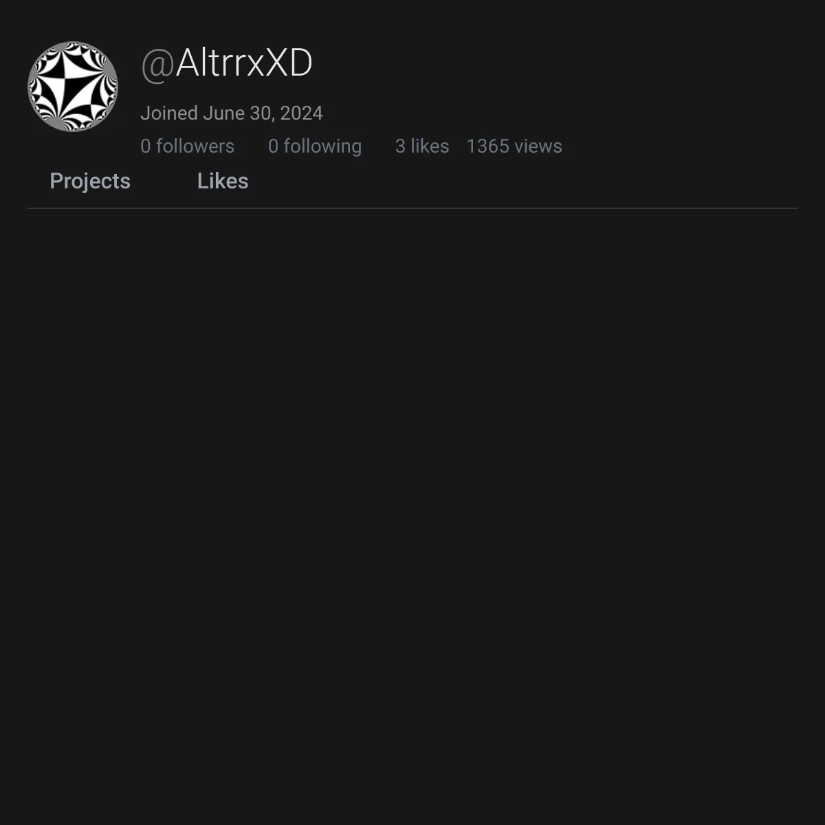 User Profile Page on Websim