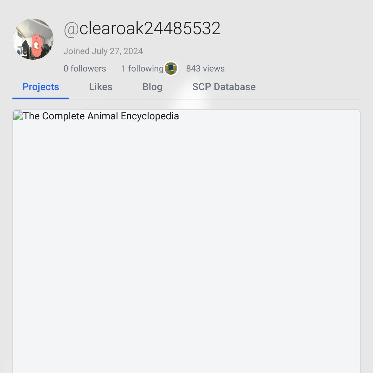 User Profile Page on WebSim AI