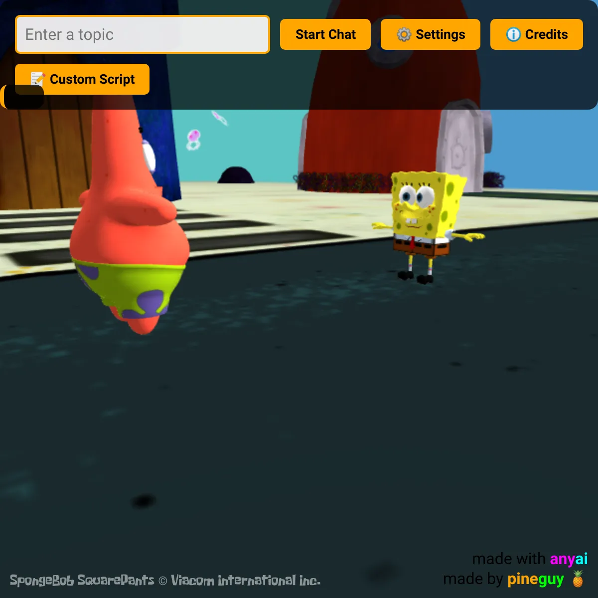 SpongeBob AI Chat Simulator