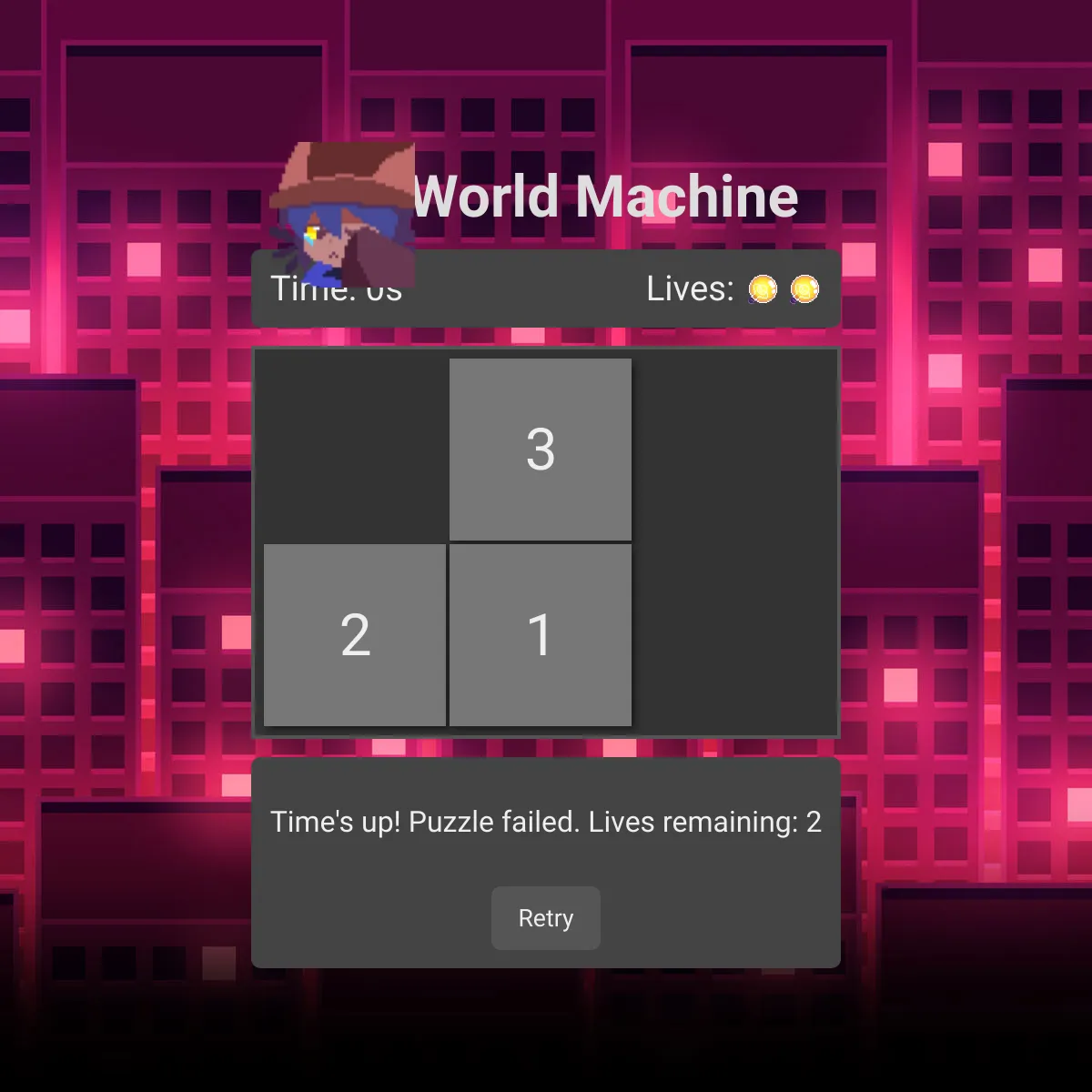 Oneshot Puzzle game