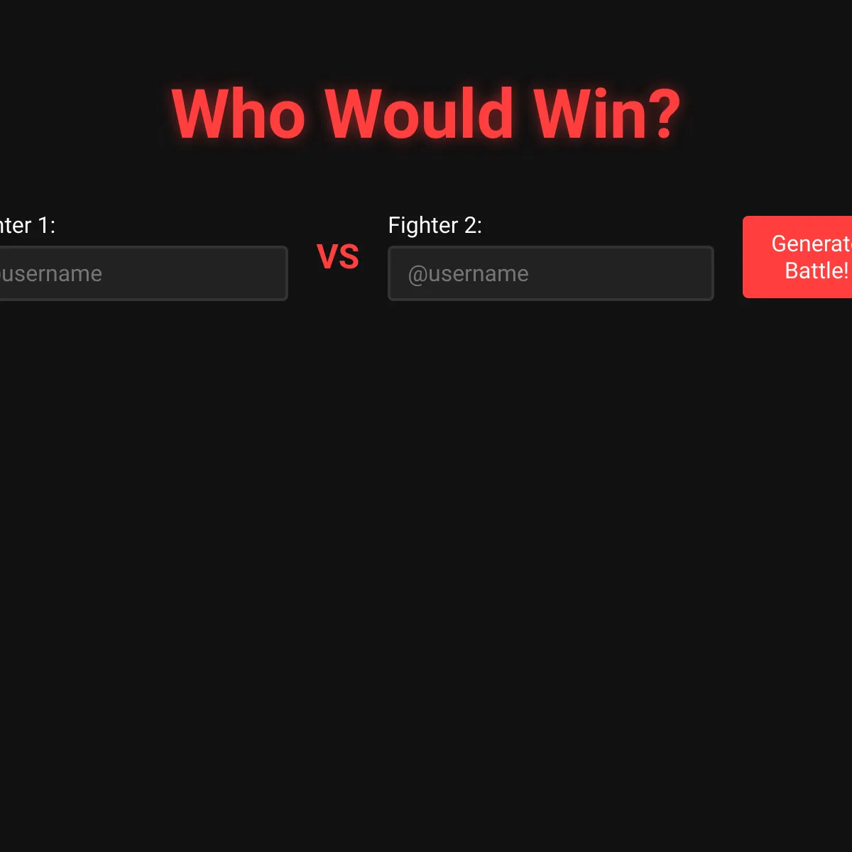 Who Would Win? - WebSim Battle Simulator
