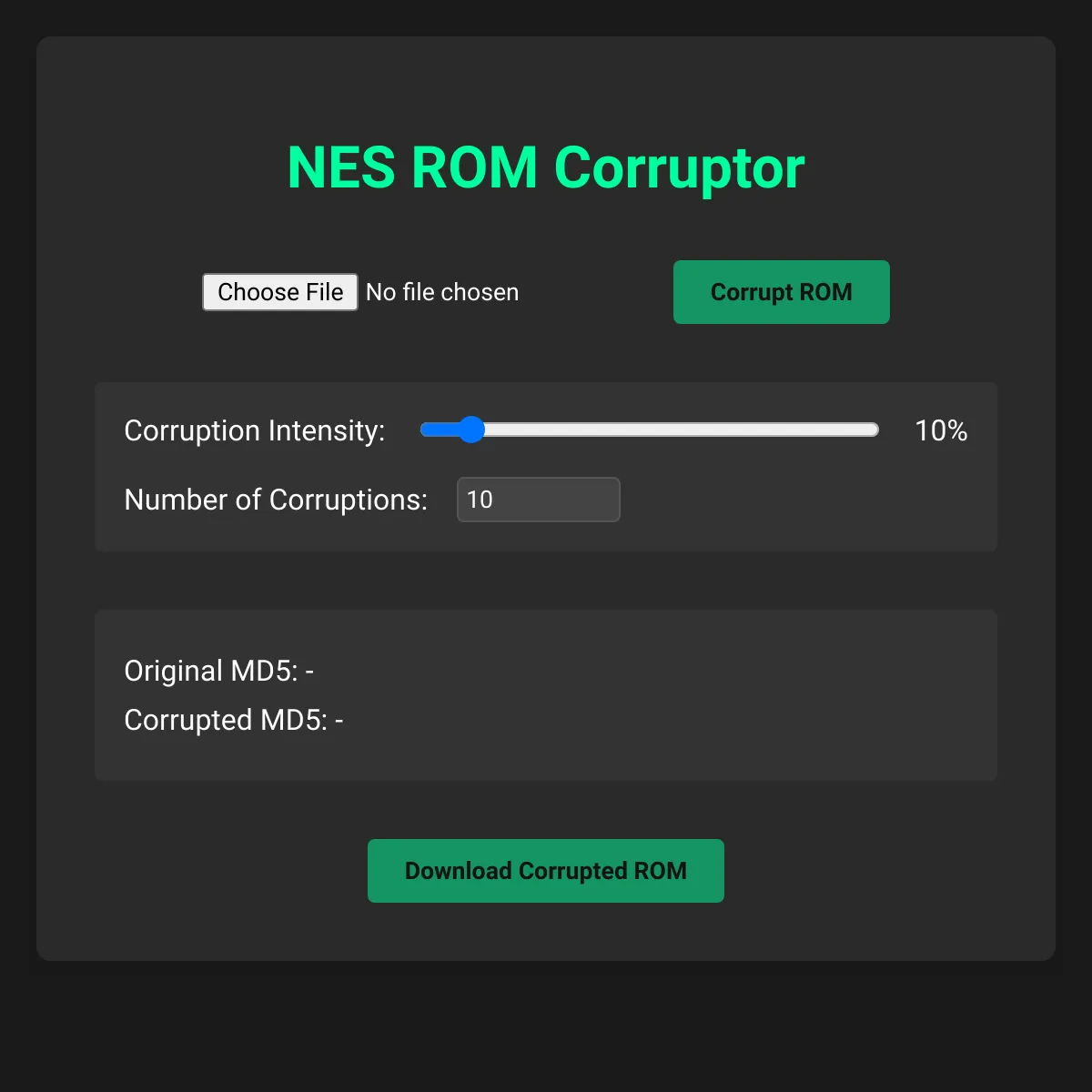 NES ROM Corruptor