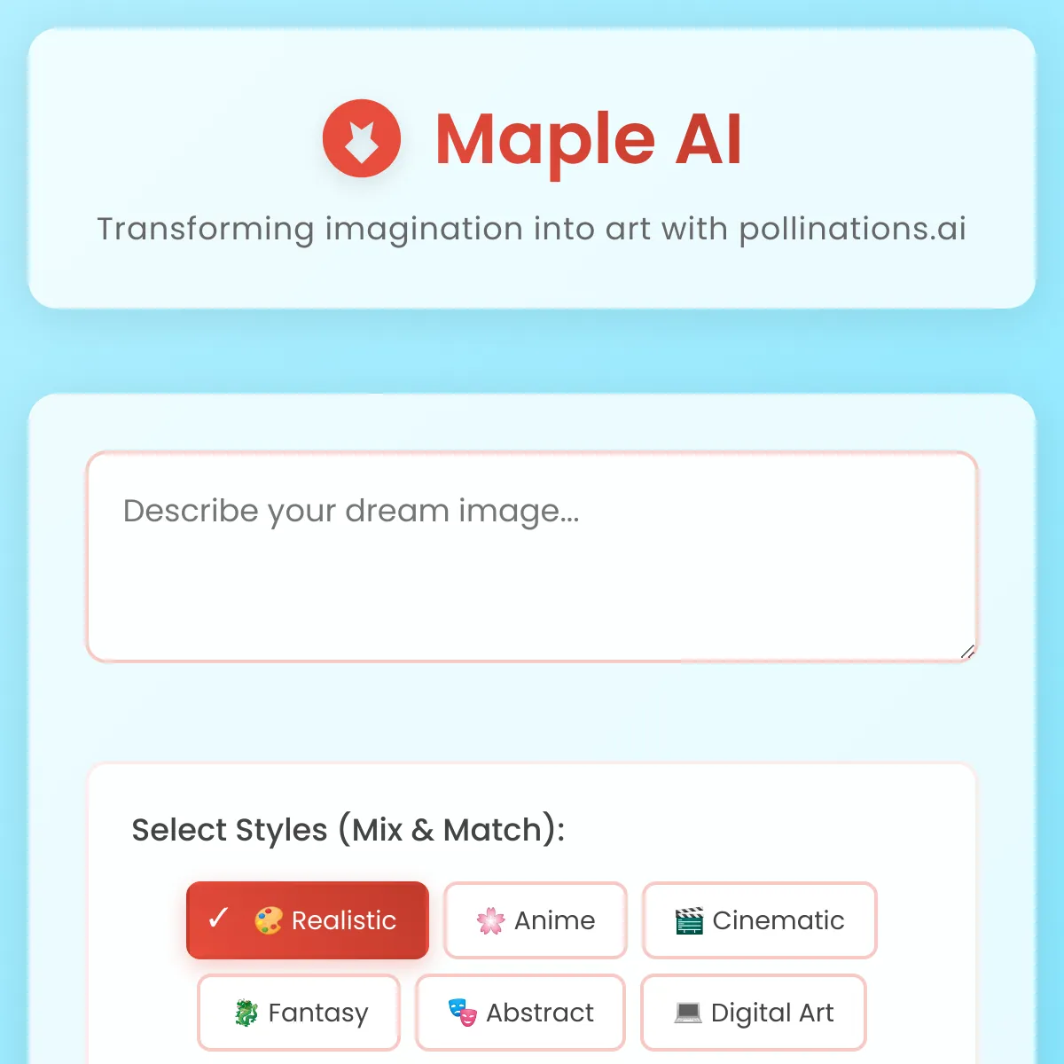 Maple AI - AI Image Generation