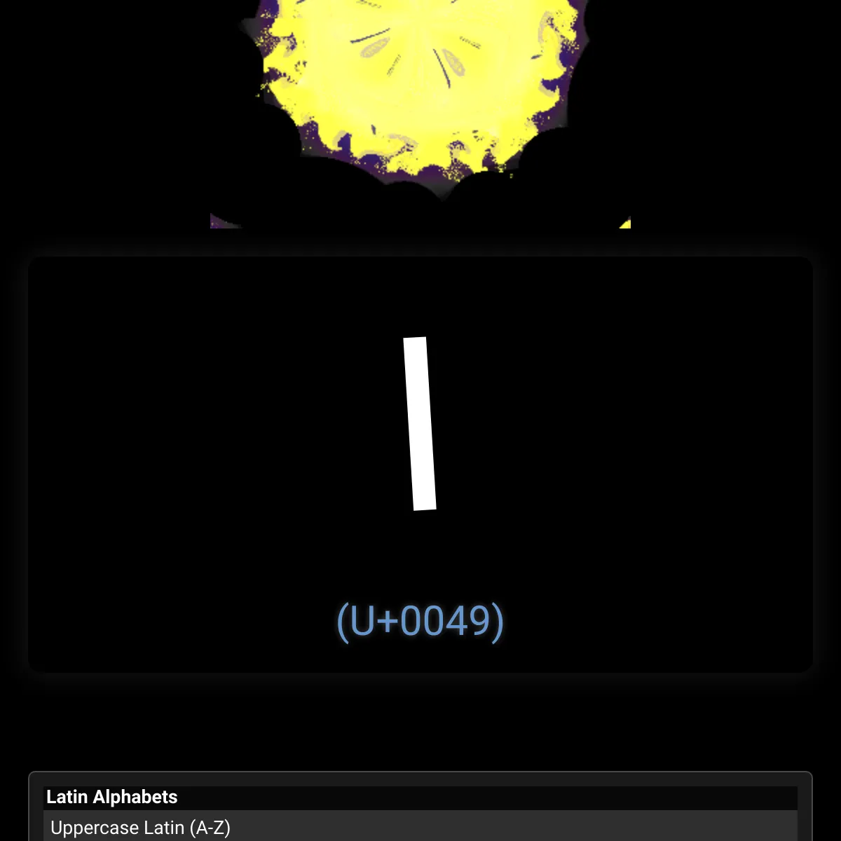 Infinite Unicode Character Explorer