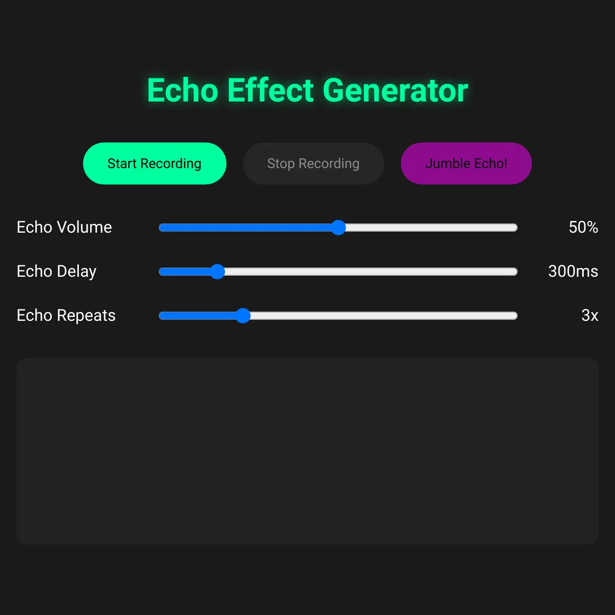 Echo Effect Generator