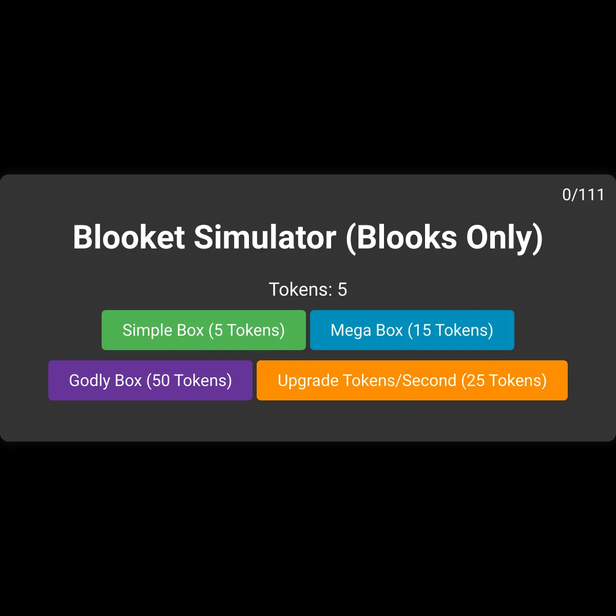 Blooket Simulator (Blooks Only)