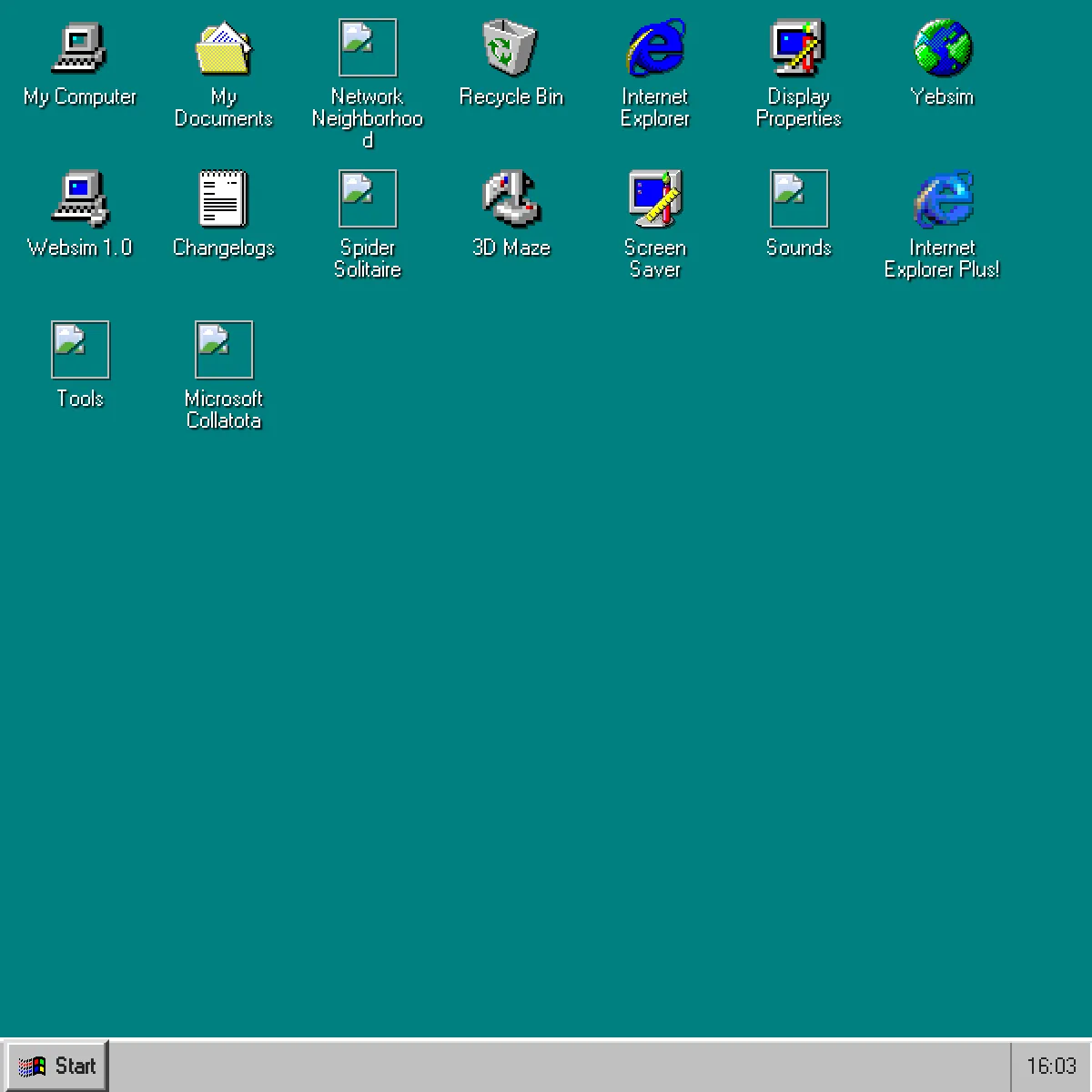 Windows 98 Desktop